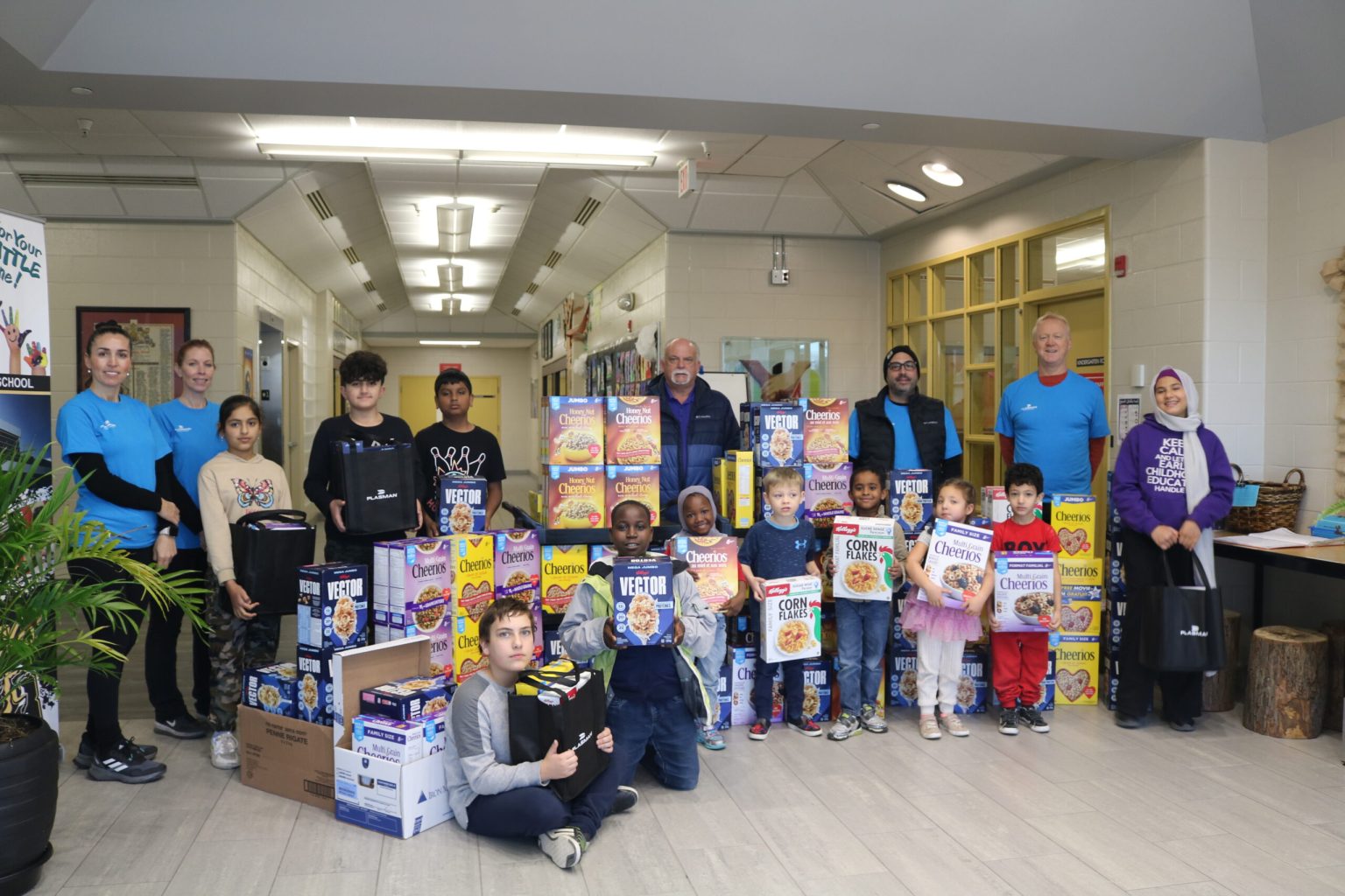 Plasman MVP Ambassadors donate over 200 cereal boxes to Frank W. Begley ...